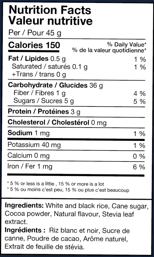 Hot Rice Cereal – Blended CHOCOLATE – Grindstone Blends